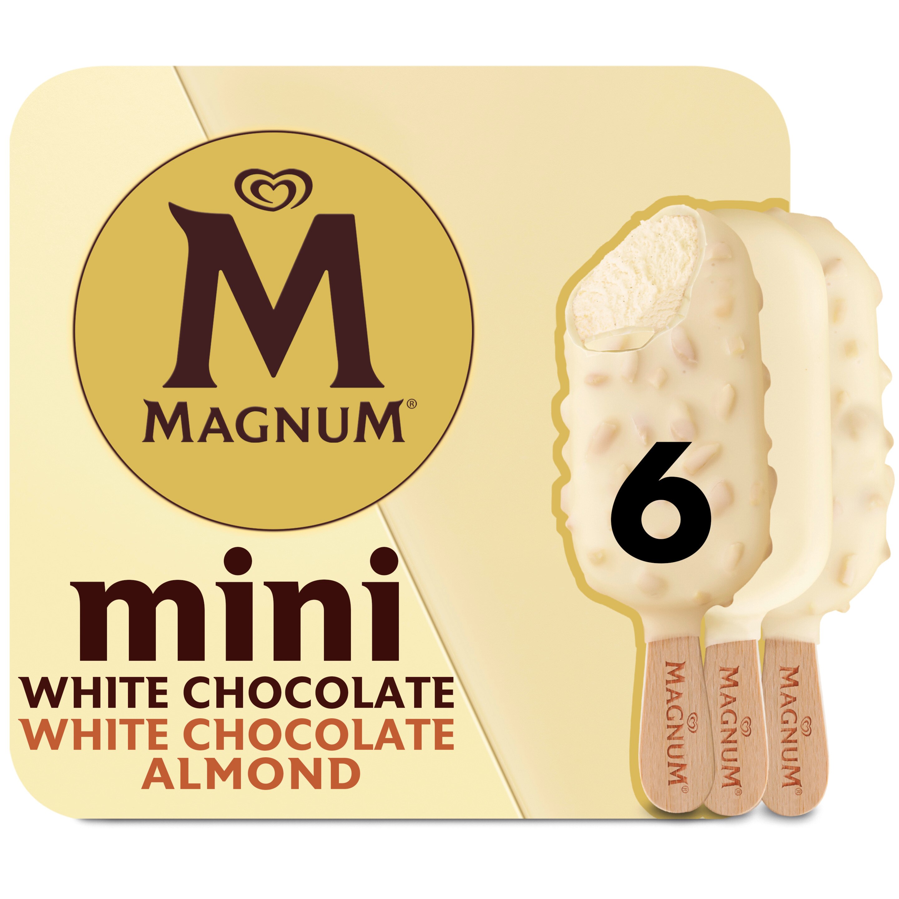 Magnum Mini IJS White & White Almond mix 6x55ml | Magnum NL