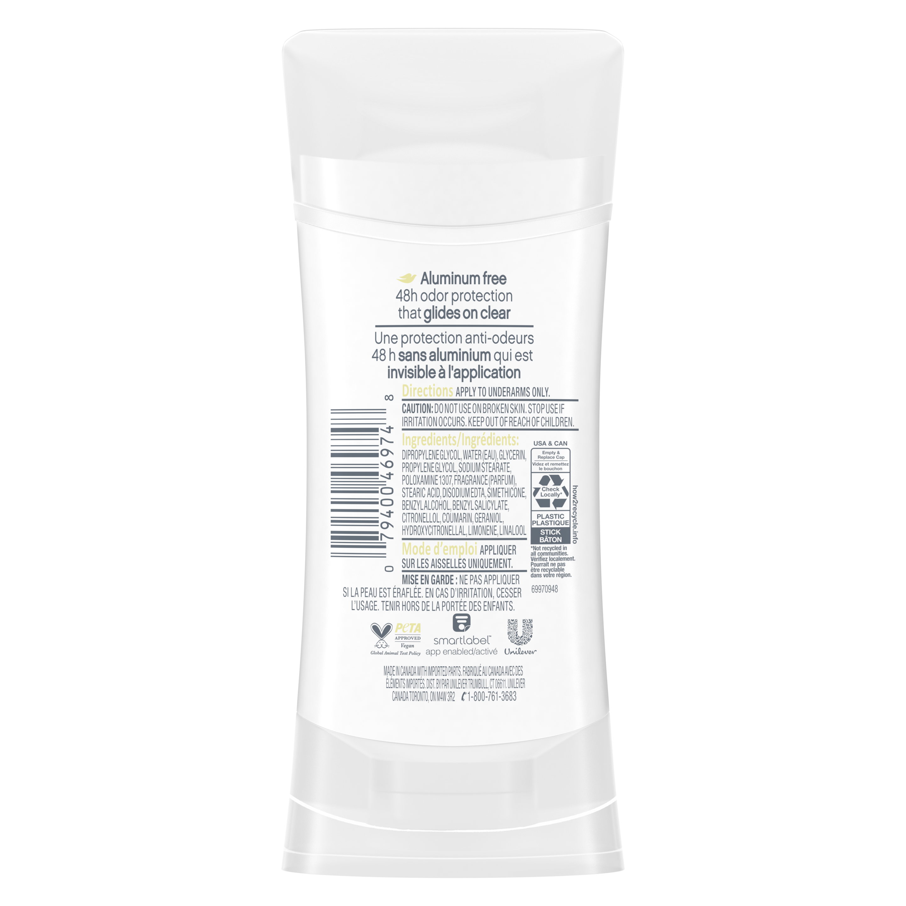 Dove 0% Aluminum Deodorant Lavender Vanilla | Dove