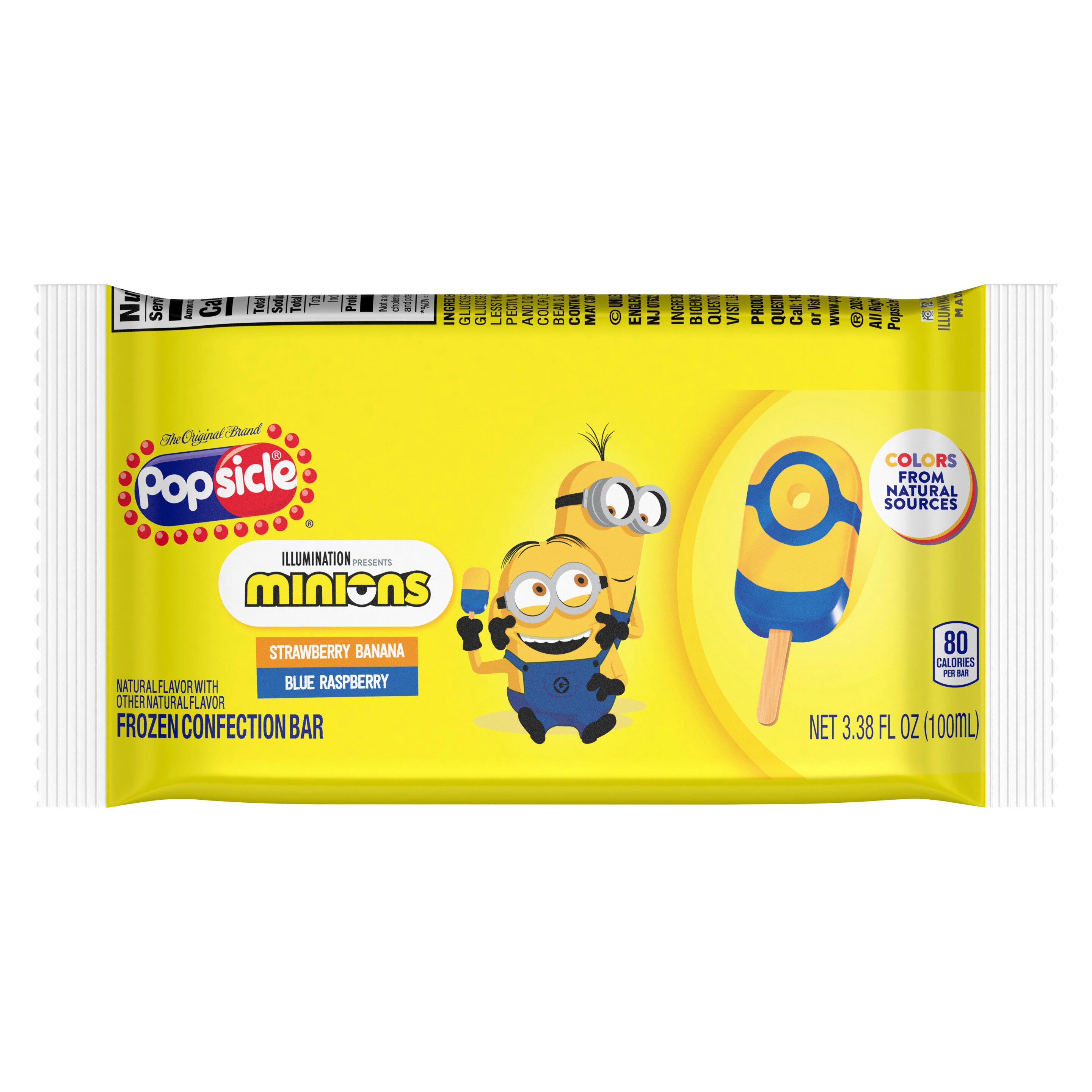 Minions Frozen Confection Bar 1 Count | Popsicle®