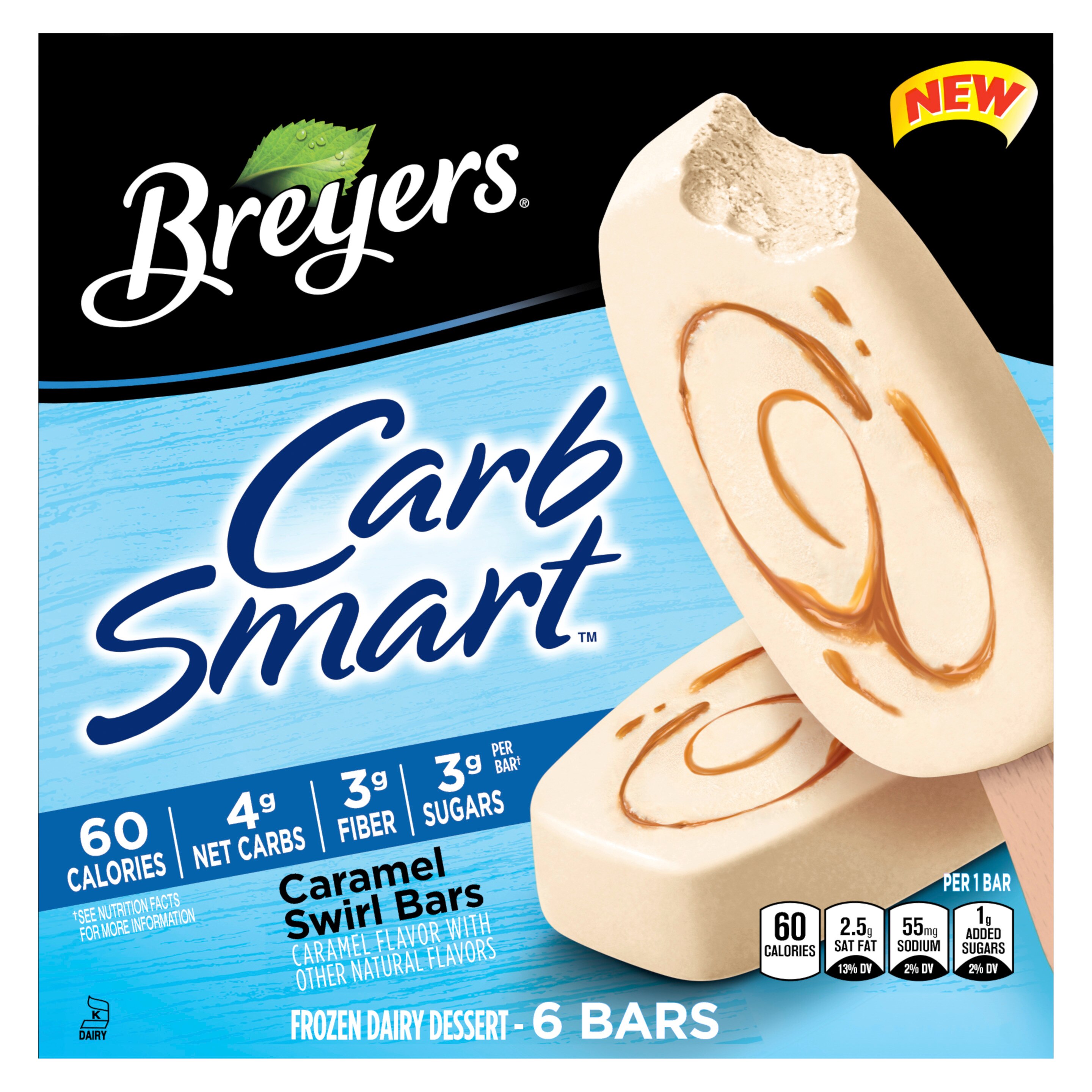 CarbSmart™ Caramel Swirl Bars | Breyers®