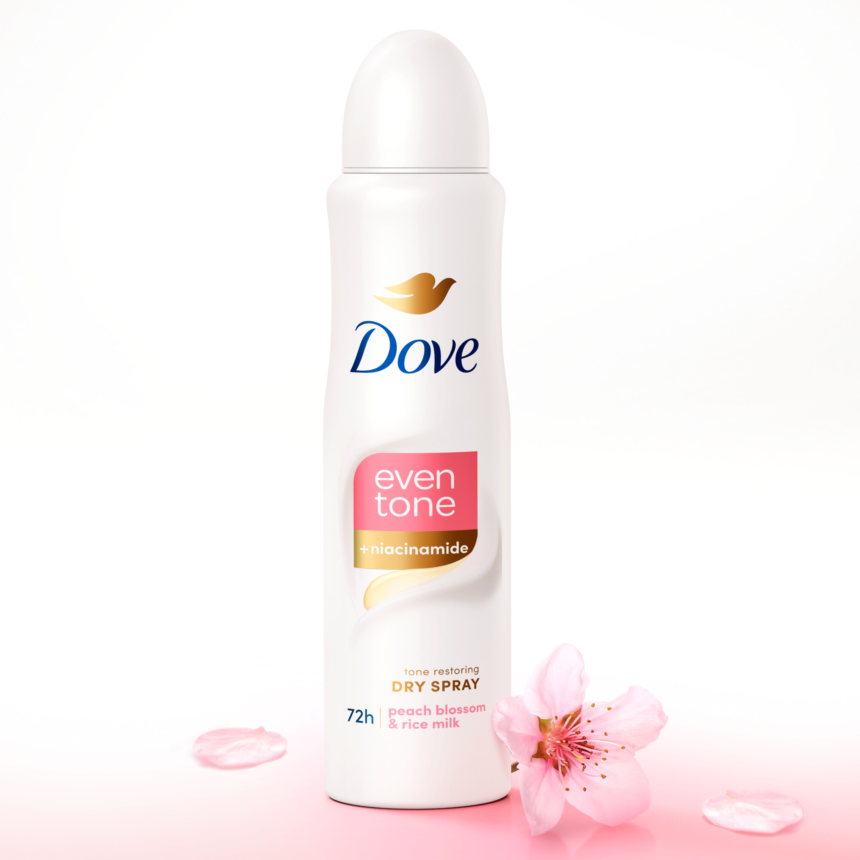 Even Tone Dry Spray Peach Blossom & Rice Milk | Dove | Dove