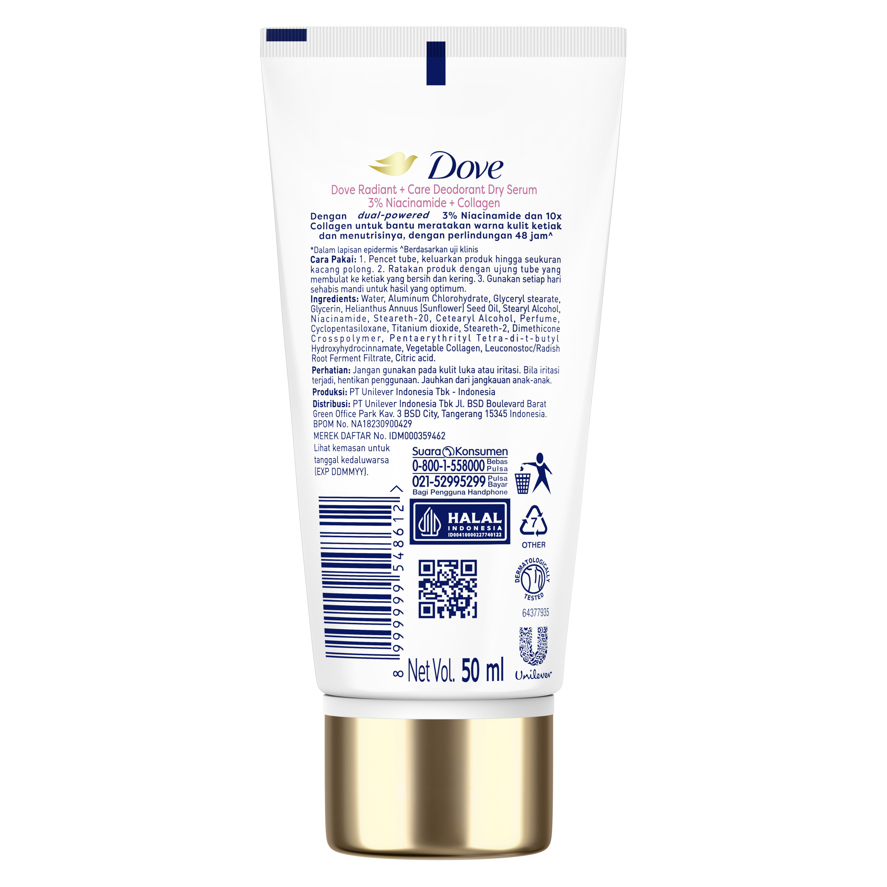 Dove Deodorant Dry Serum 3% Niacinamide + 10x Collagen | Dove