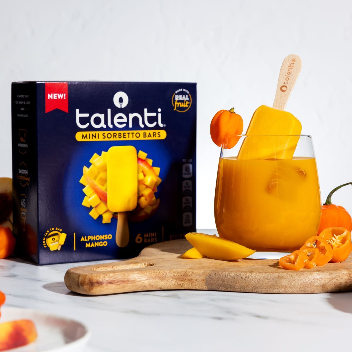 Peach-Habanero Mango Mocktail | Talenti Peach-Habanero Mango Mocktail | Talenti
