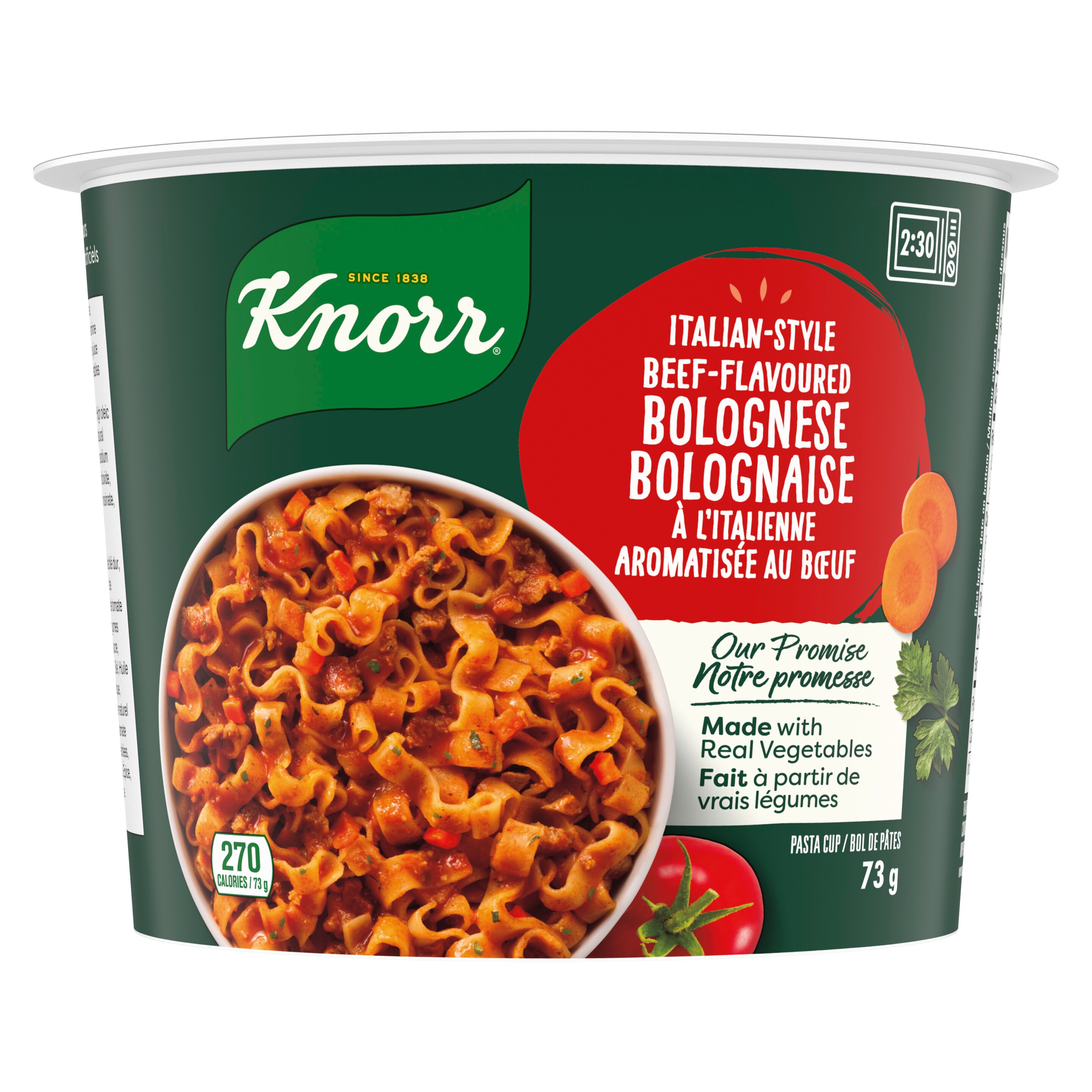 Knorr® Italian-Style Beef Bolognese Pasta Cup 73g | Knorr CA