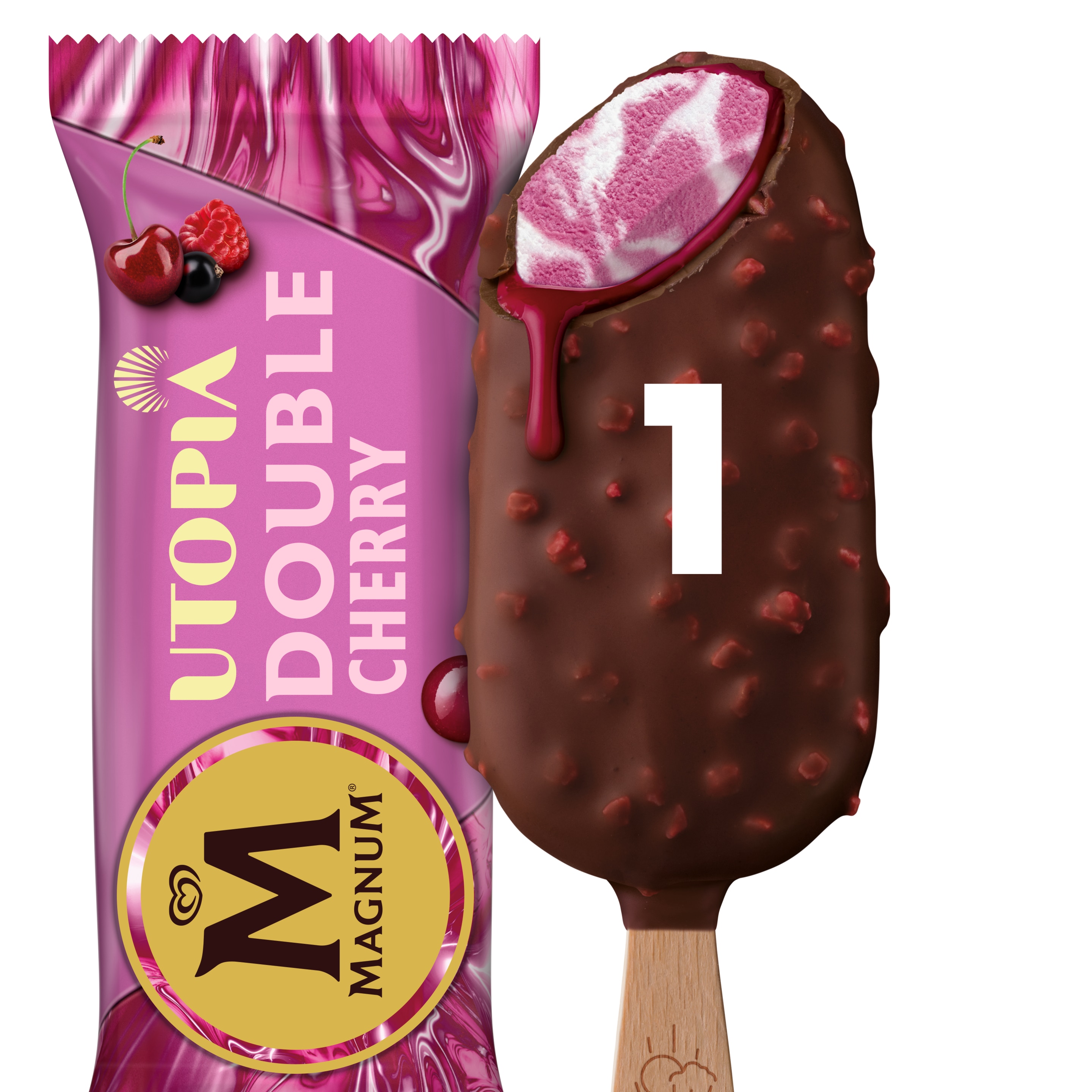 Magnum Utopia Ice Cream Stick Double Cherry 85 ml