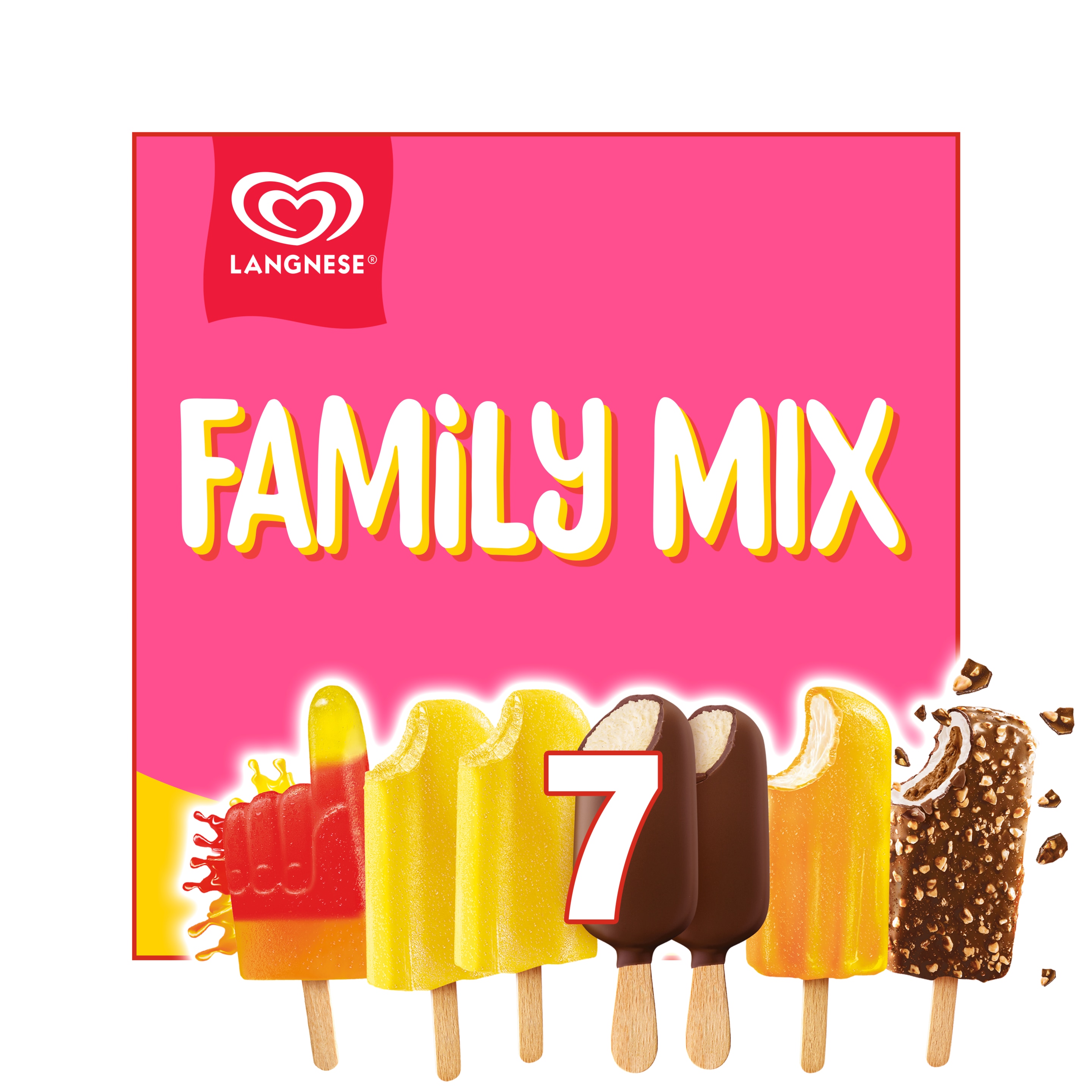 Family Mix 7er Pack 462 ml | Langnese