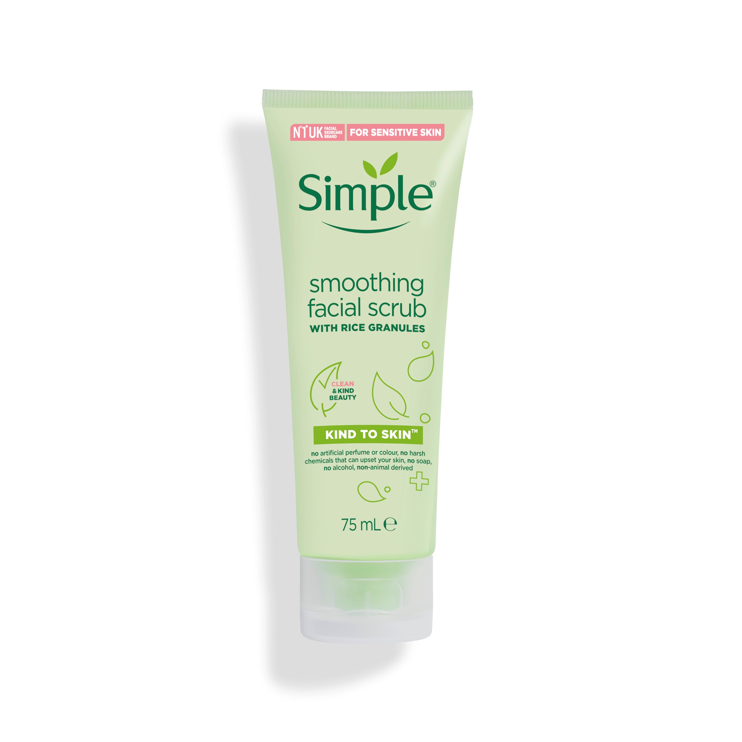 Kind to Skin Smoothing Facial Scrub | Simple® Skincare