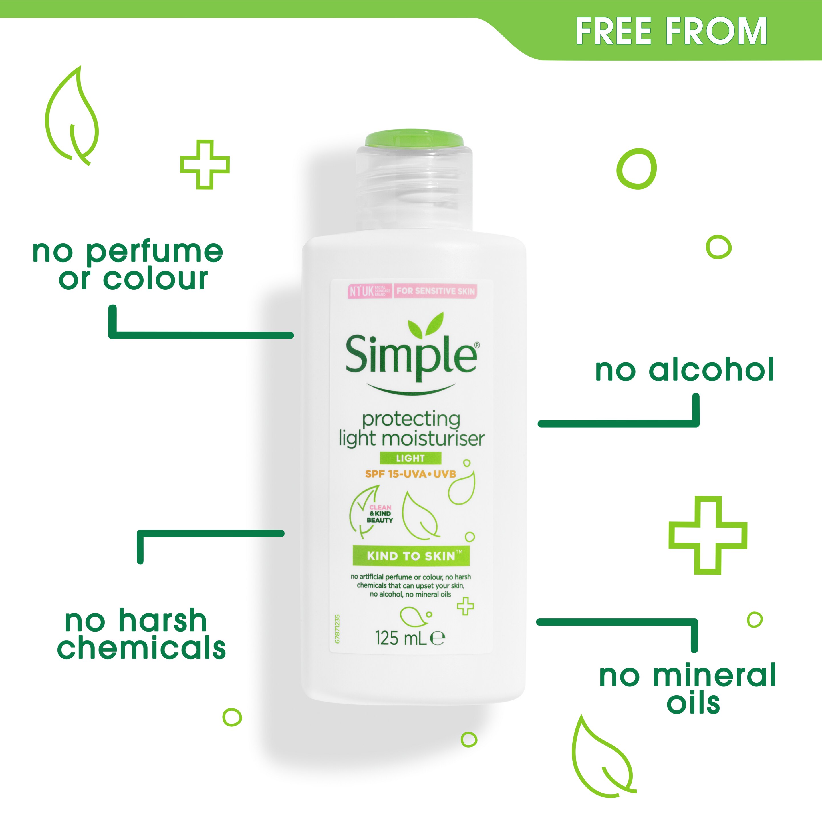 Kind to Skin Protecting Light Moisturiser with SPF 15 | Simple® Skincare
