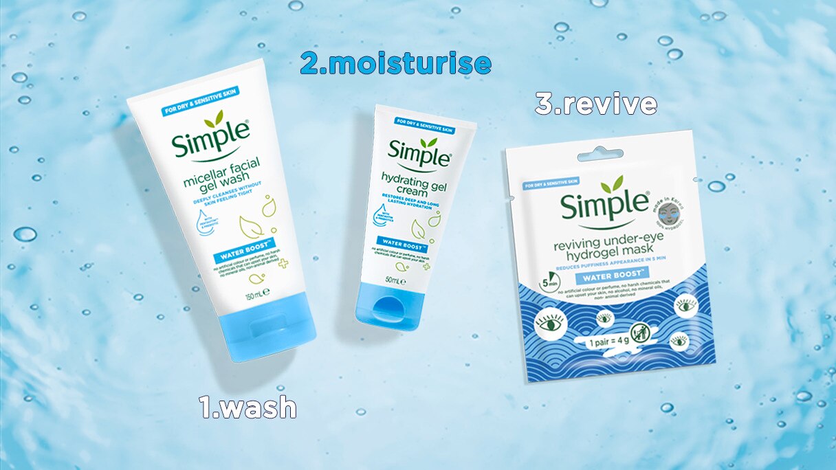 Simple Water Boost Range | Simple® Skincare