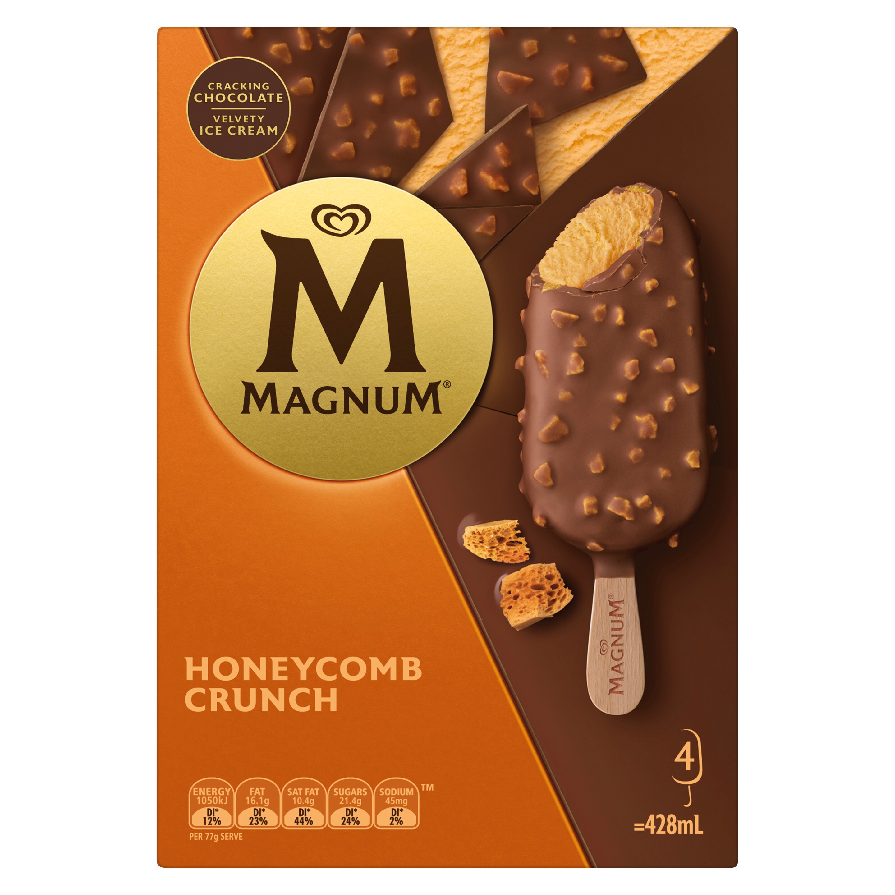 Magnum Honeycomb Crunch Multipack x4 | Magnum ANZ