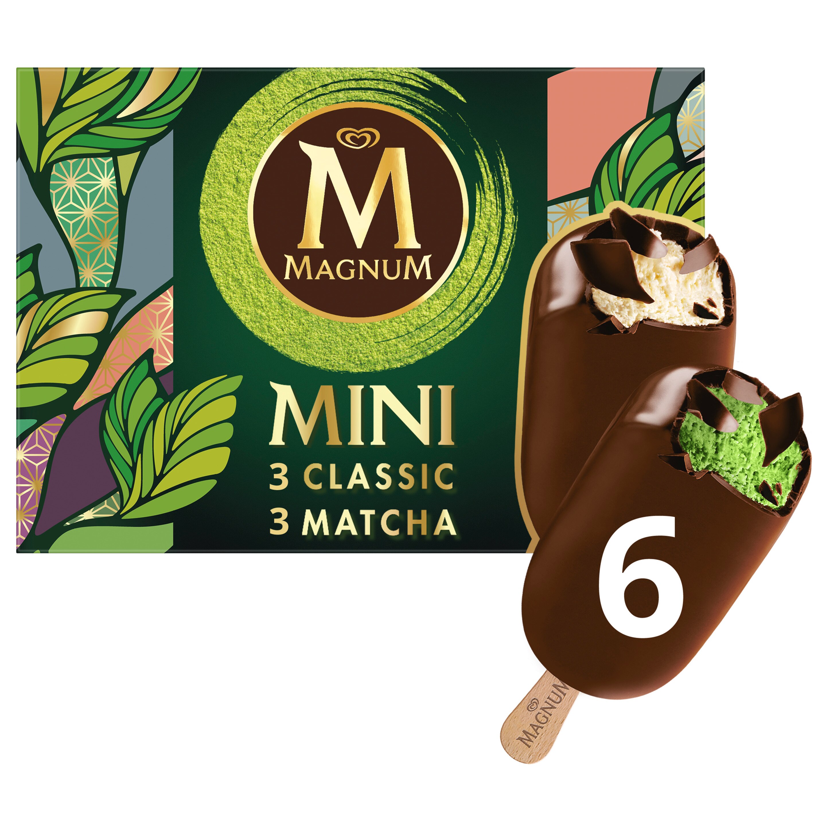 Magnum Mini Classic and Matcha Multipack 6x50ml | Magnum Ice Cream