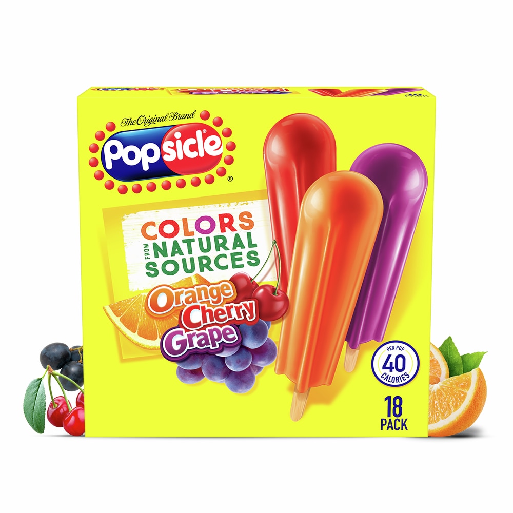 Orange, Cherry & Grape Popsicles | Popsicle® Ice Pops and Frozen Treats