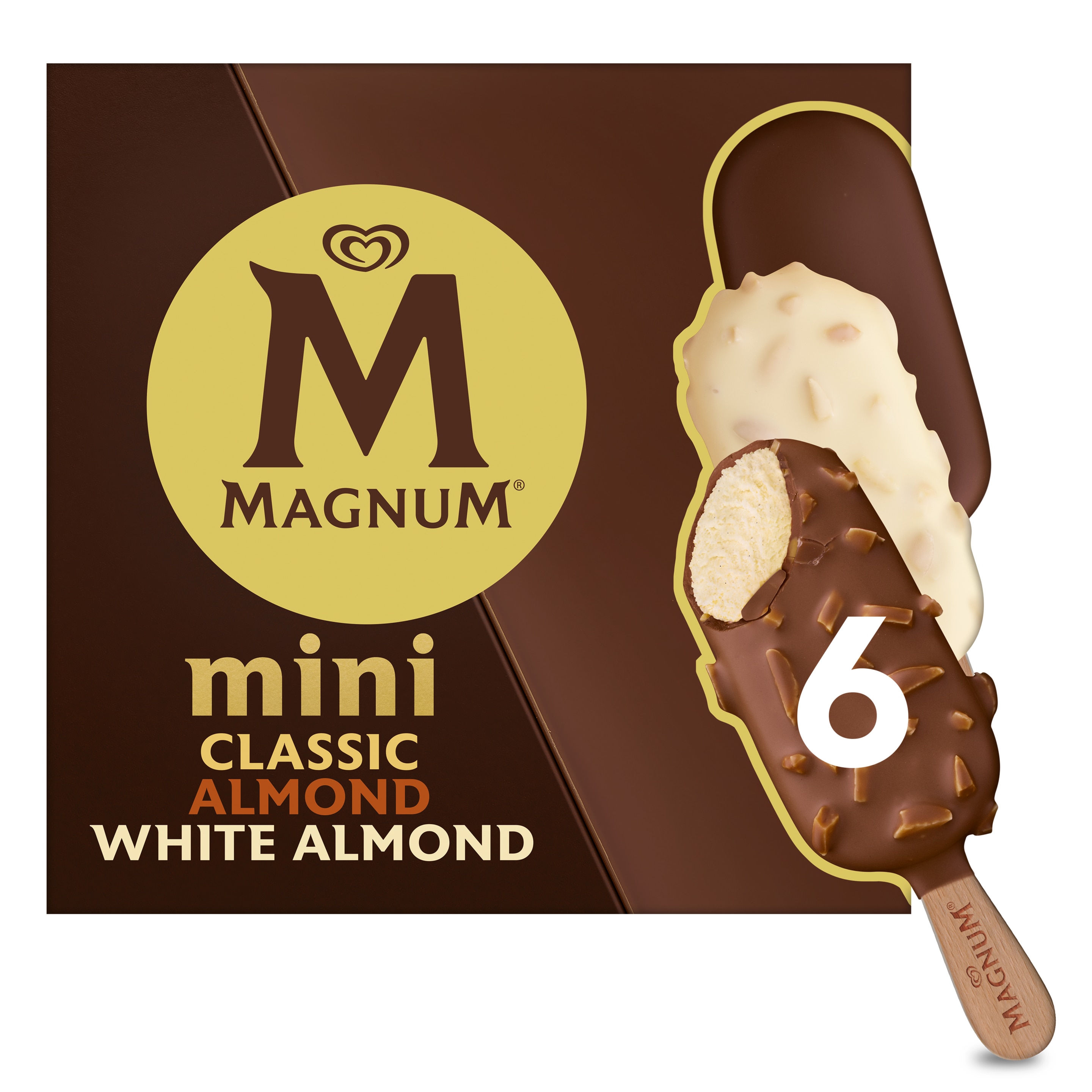 Magnum Mini Classic, Almond & White Almond Mix 6x45ml | Magnum Malaysia