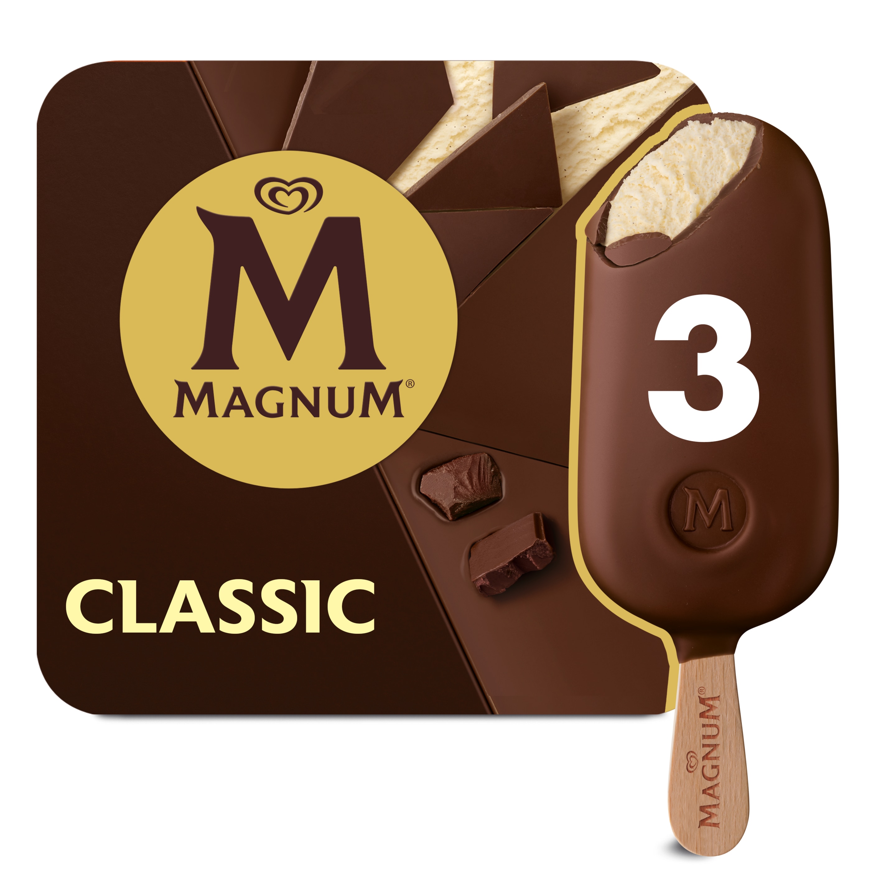 Magnum Classic Ice Cream 3 x 100ml | Magnum Ice cream