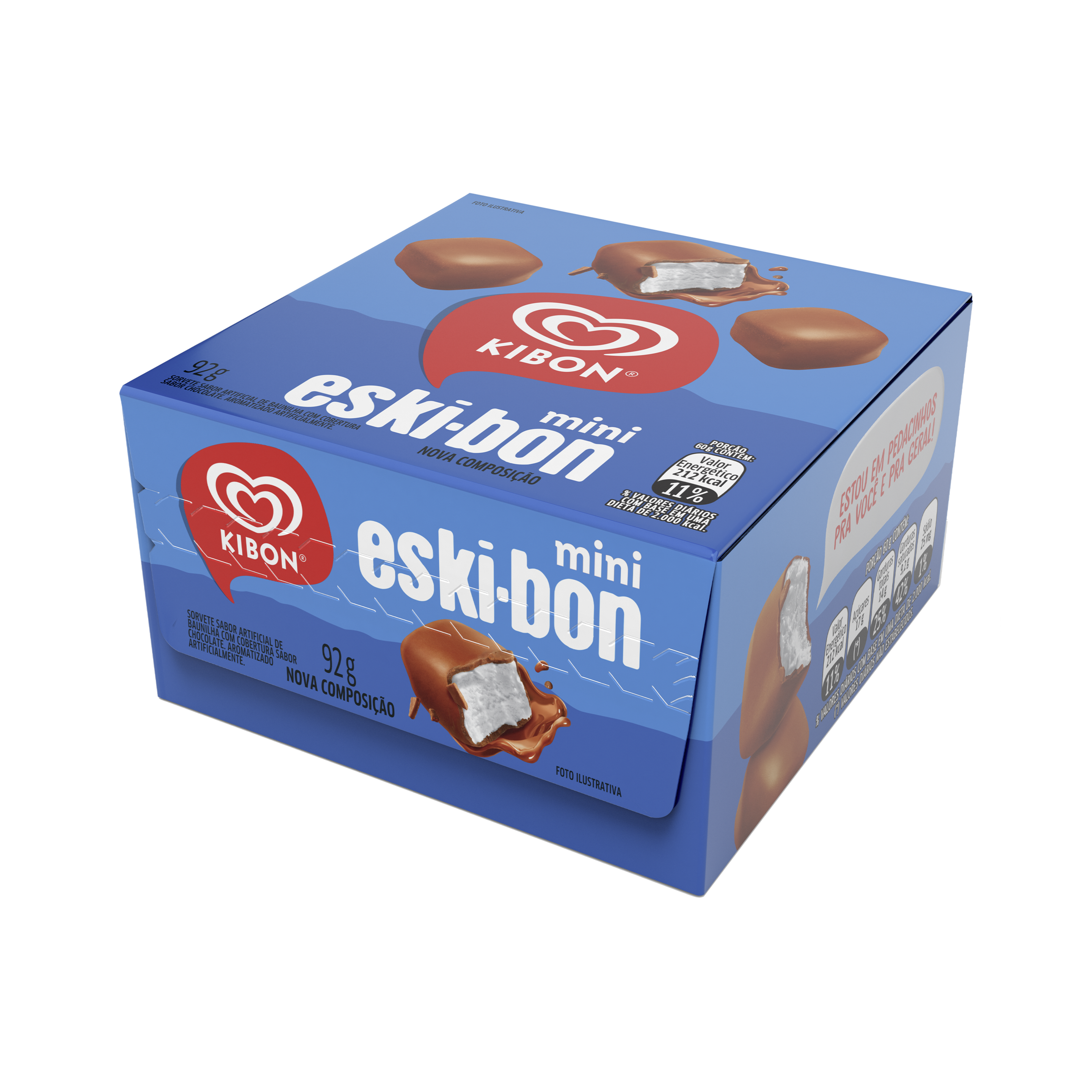 Mini Eskibon: caixa de bombons gelados de baunilha