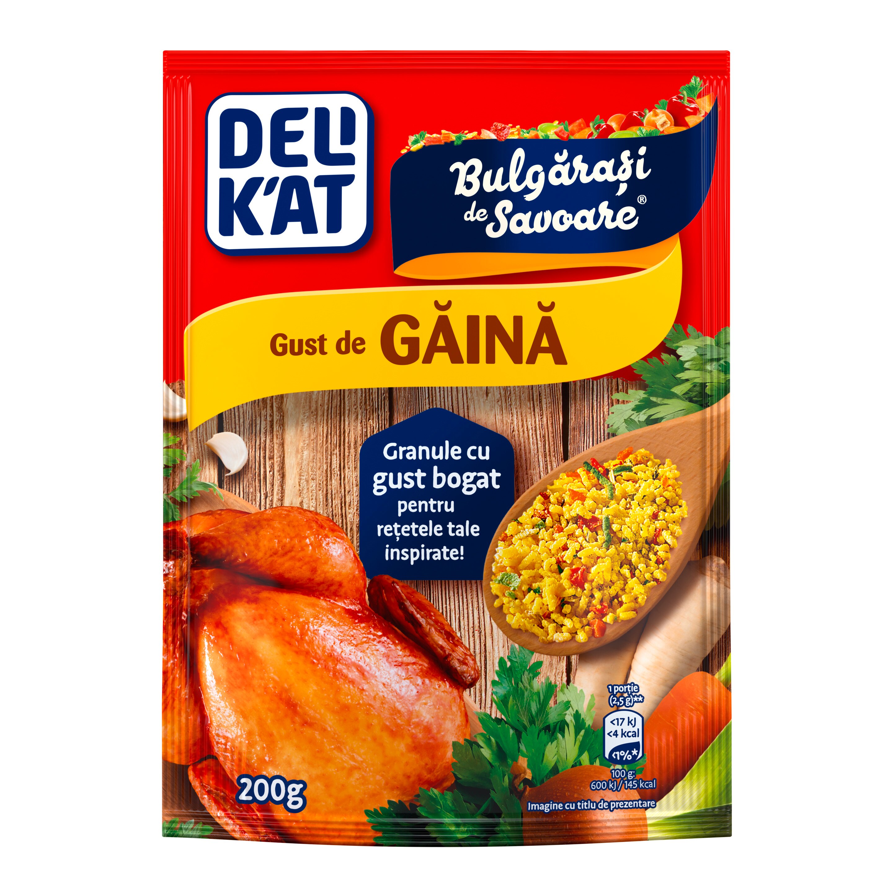 Delikat Bulgărași De Savoare Gust de Găină 200G | | Delikat Romania
