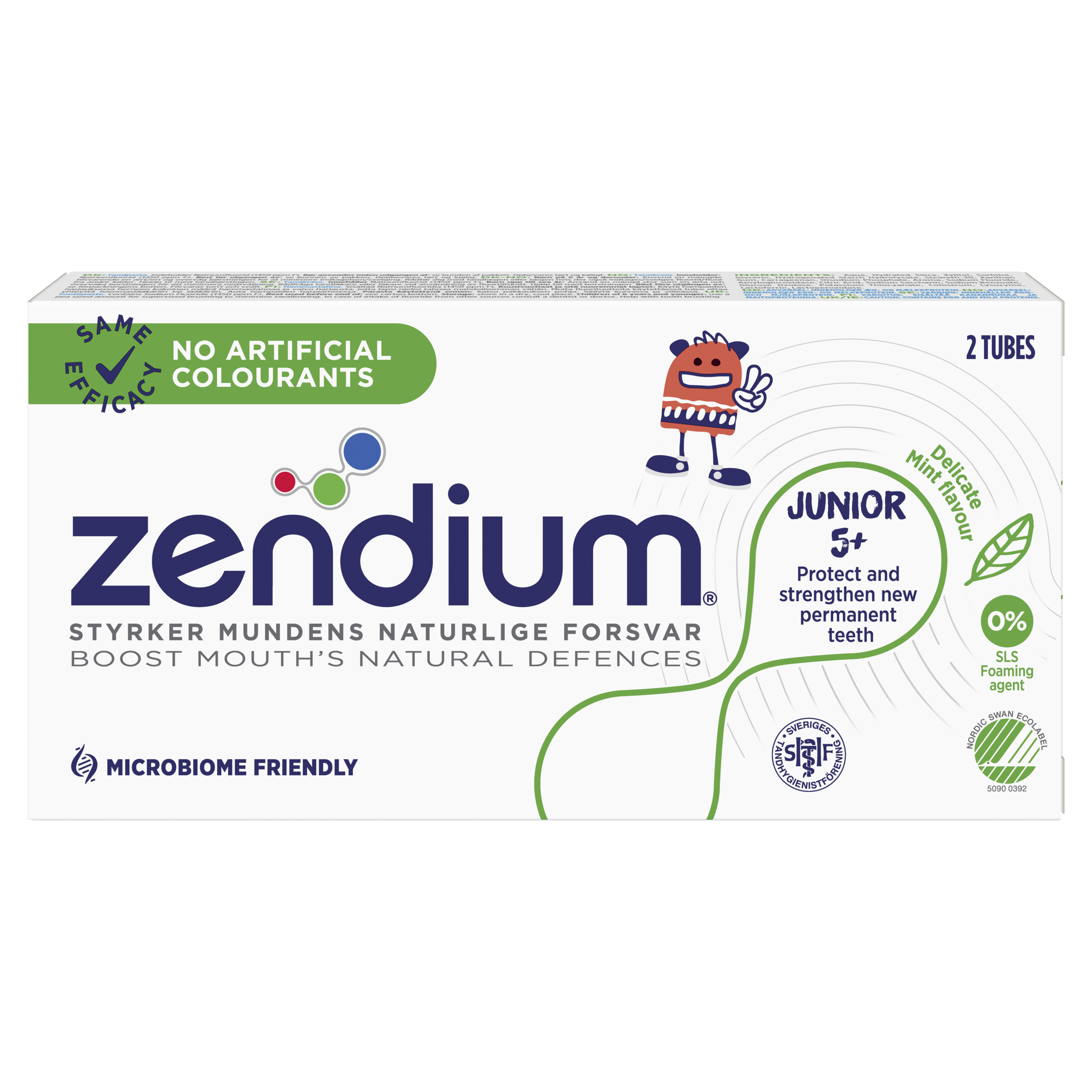 Junior 5+ år Tandpasta 2x50ml | Unilever Zendium