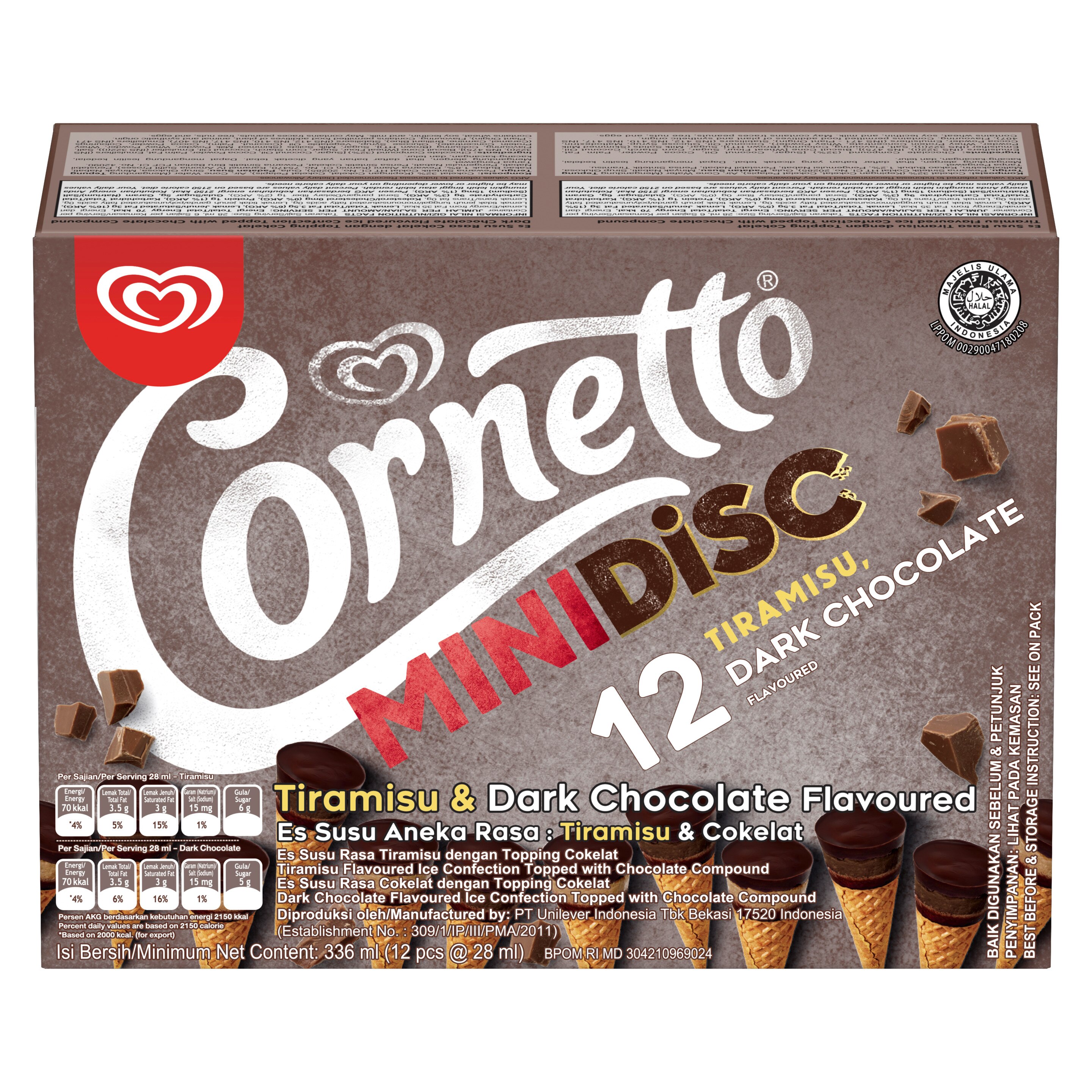 Cornetto Mini Chocolate & Es Krim Tiramisu | Wall's Indonesia