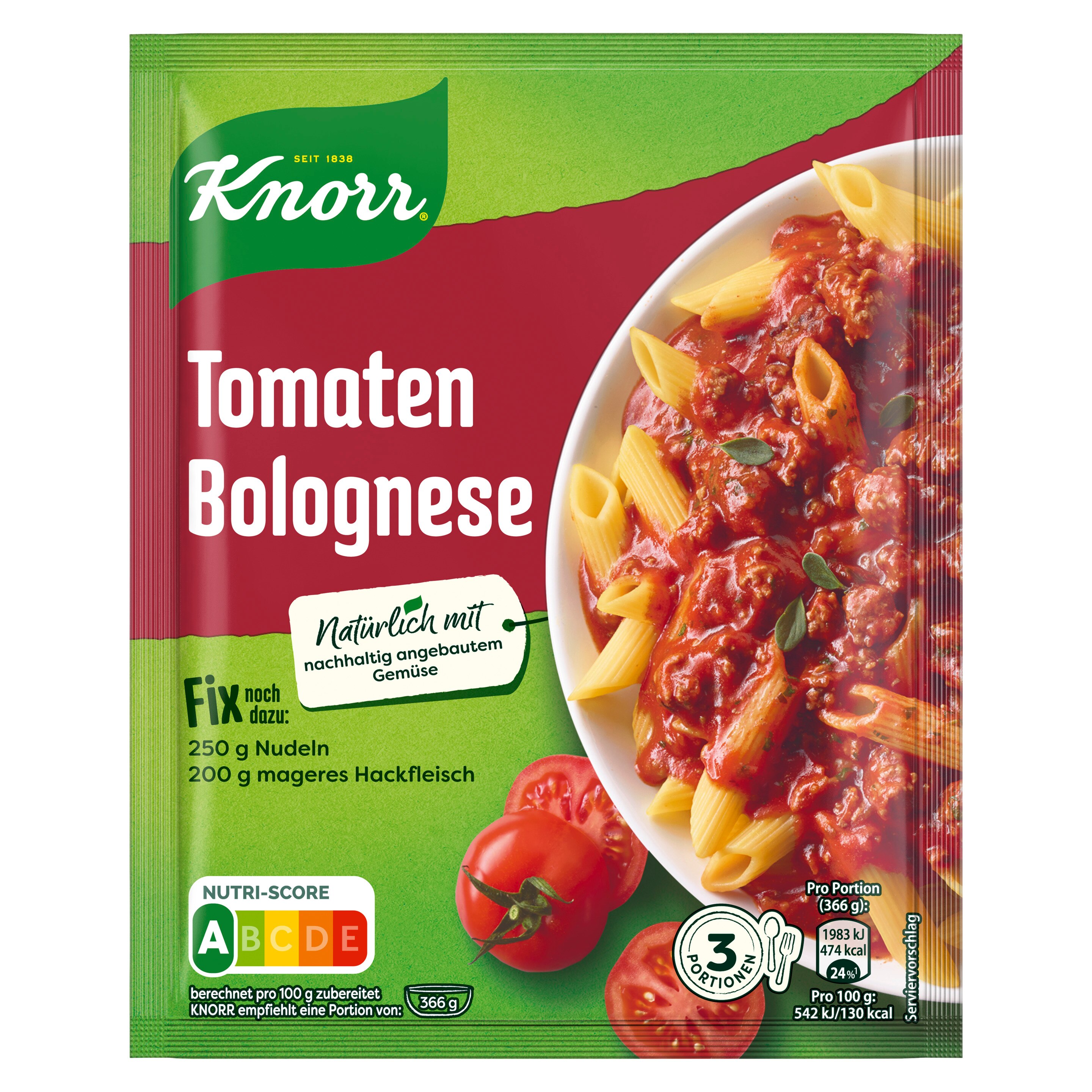 Knorr Fix Tomaten Bolognese 46 g | Knorr