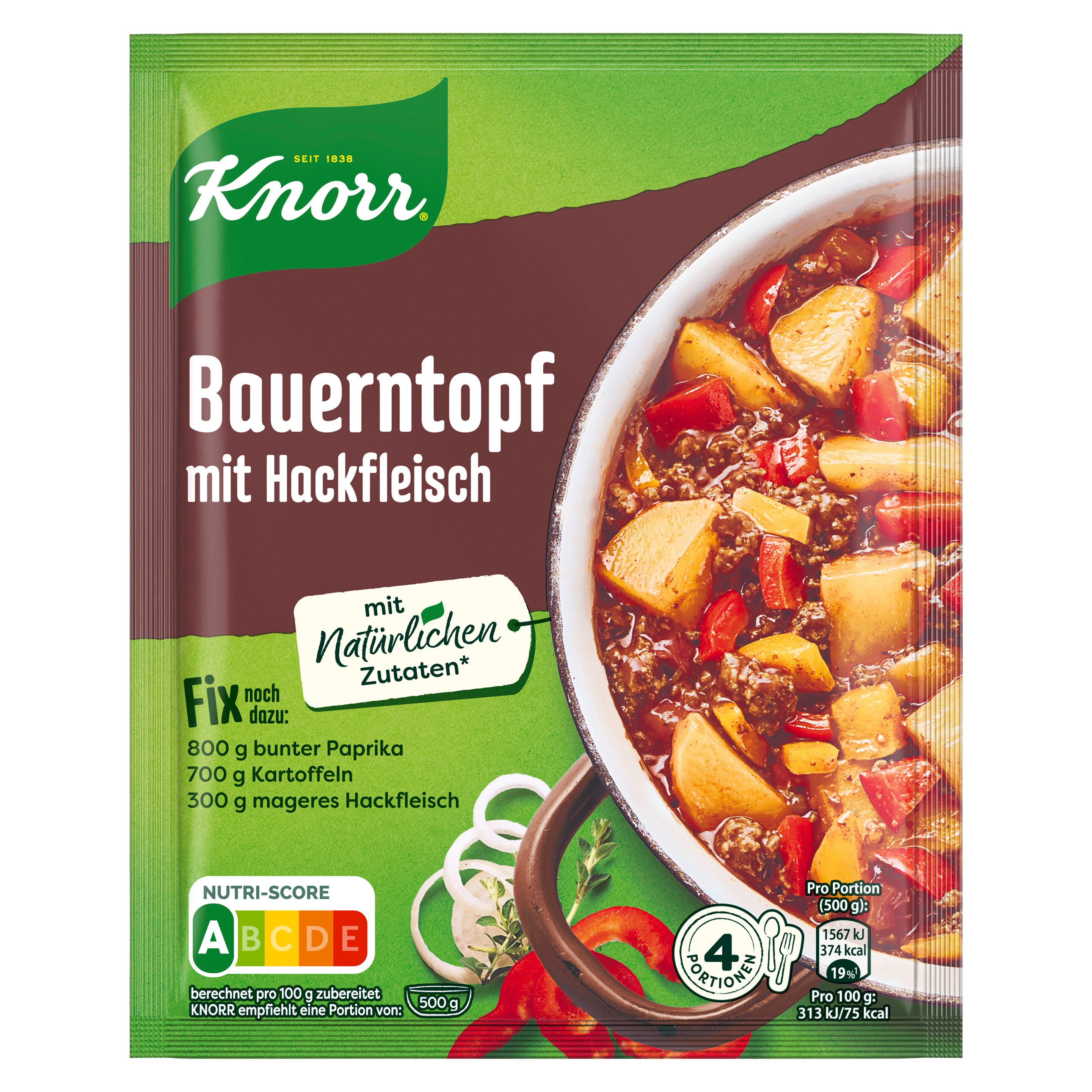 Knorr Fix Bauerntopf mit Hackfleisch 43 g | Knorr